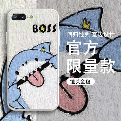 油画淘气鲨鱼柴犬熊猫手机壳