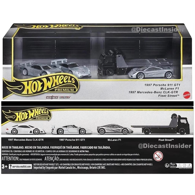 Hot Wheels风火轮 超跑车库 GMH39奔驰保时捷911迈凯伦F1合金车模