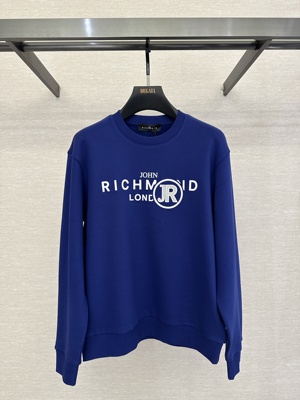 John Richmond 鼎锋秋冬推荐 男士字母刺绣薄绒卫衣 JUGBAW156859