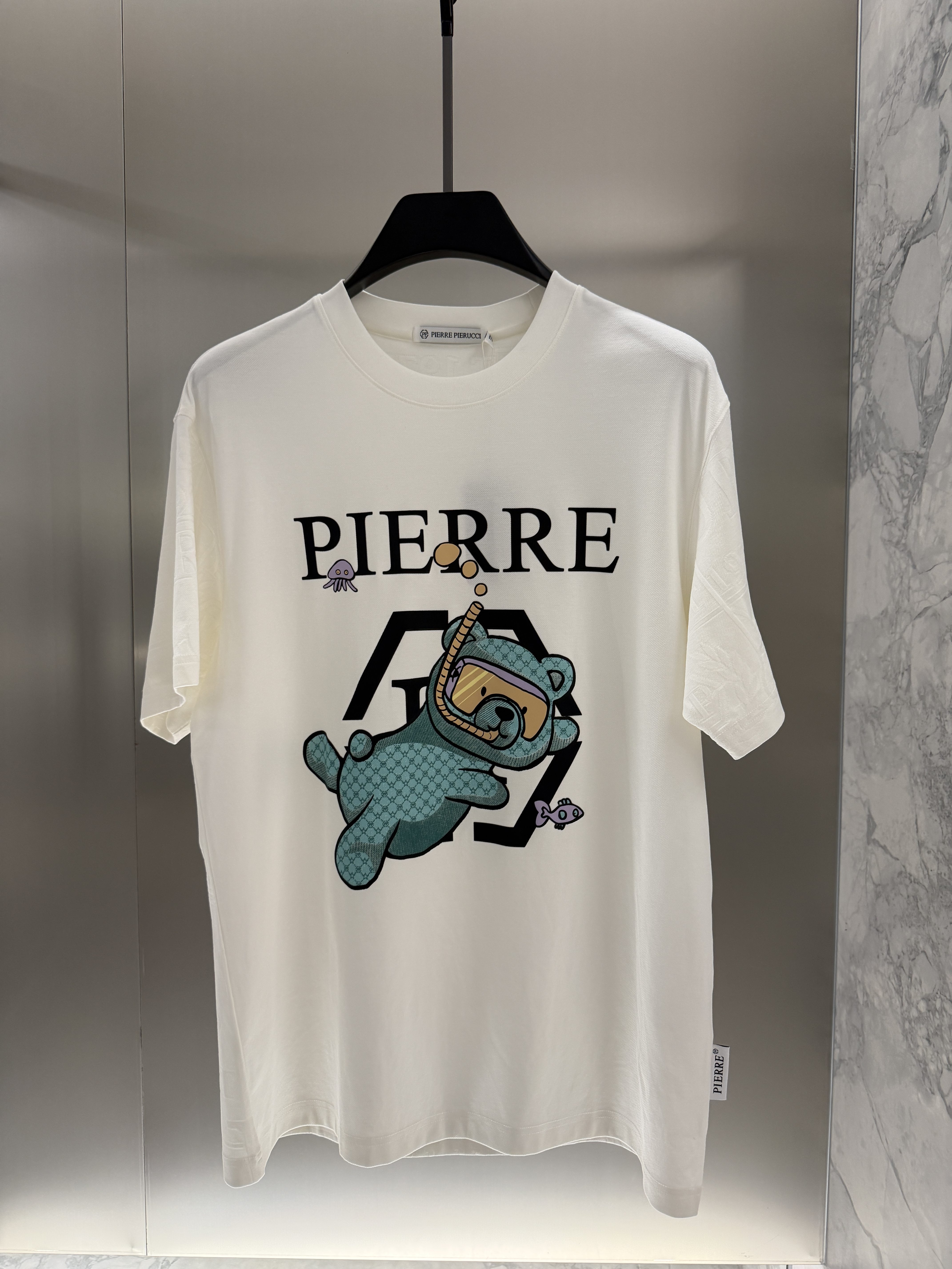 PIERRE PIERUCCI男装26夏季新款时尚印花短袖T恤宽松百搭款262520