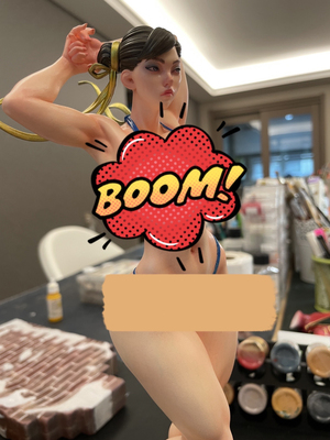 春丽泳装手办雕像nsfw GK代工 白膜涂装现货