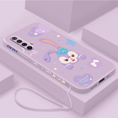 可爱头像星黛露oppoRealmex50手机壳女款真我x50pro液态硅胶realmex7软挂绳x7pro全包镜头卡通防摔保护套超薄