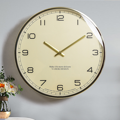 教室挂钟风北欧现代简约