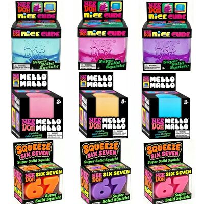 Schylling Needoh Pizza Sensory Fidget Cube Stress Relief Squ