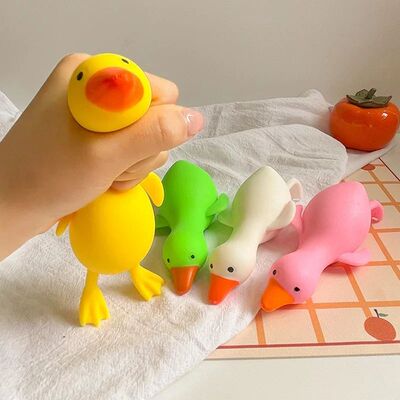 Kids Antistress Duck Squeeze Toys Goose Cute Kawaii Animals