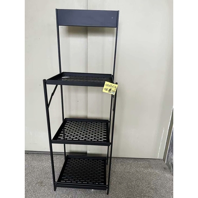 包邮简约现代铁艺黑色多层收纳架