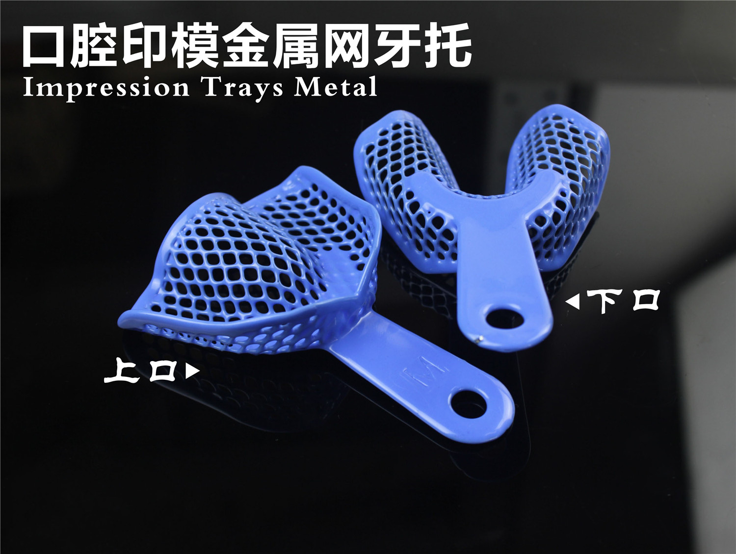 牙科口腔材料齿科 网状牙托 塑钢牙托一次性印模 托盘边门托