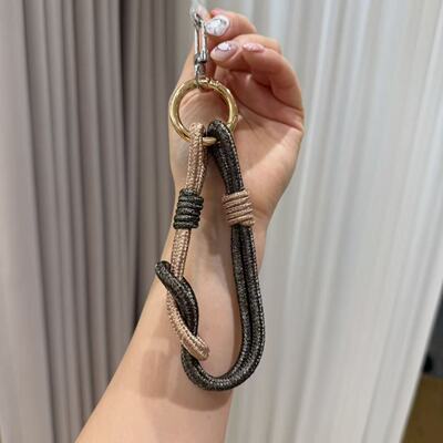 3.12韩国东大门maylee拼色粗绳编织手机绳手机链