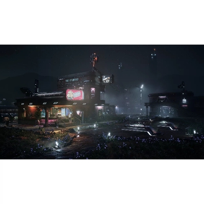UE5.5赛博朋克餐厅商店夜景Fuyoh Cyberpunk Diner Environment