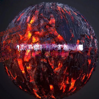 Substance Painter火山流动岩浆sp熔岩石纹理贴图sd熔浆材质球sbs