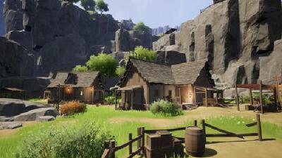 Village and Nature Blazing Highlands ue4ue5风格化森林场景