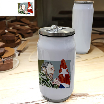 菲德尔卡斯特罗Castro古巴革命切格瓦拉2男款健身304不锈钢保温杯