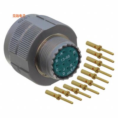 ALM06FD13-98P(072) -[全新CONN PLUG MALE 10POS GOLD CRIMP]