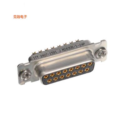 M24308/1-24P -[全新CONN D-SUB RCPT 15POS PNL MNT]