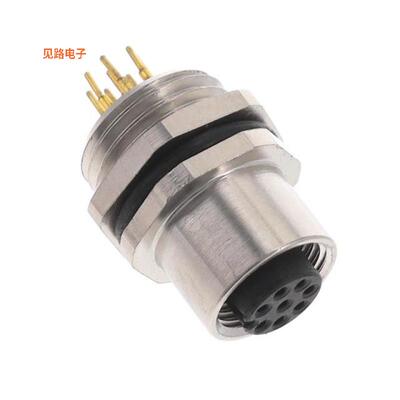 ALBKF12-FMBR8-S0 -[全新BULKHEAD CONN. M12 FRONT MT. 8-P]