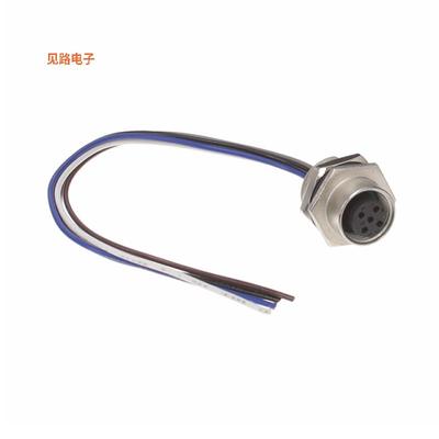 M12B-05PFFC-SH8C15 -[全新CONN RCPT FML 5P WIR LEAD 0.49']