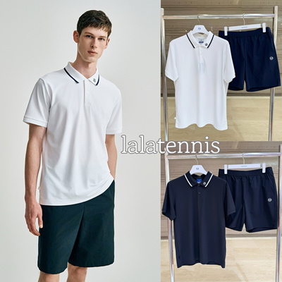 韩代｜SergioTacchini男士袖口字母印花冰感速干Polo短袖｜25夏