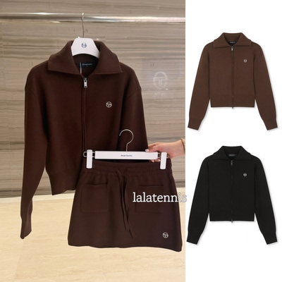 韩代｜女士塞尔吉奥Sergio Tacchini网球运动翻领针织开衫｜26秋