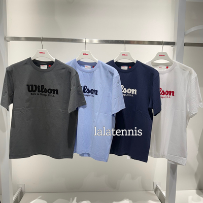 韩代｜Wilson网球系列男女同款Puredry大logo速干T恤｜持续更新