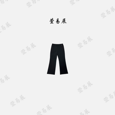 -“微喇腿精裤”时尚摩登松紧腰微喇休闲裤-KZ030302