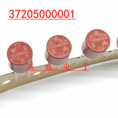 37205000001 美国力特 TR5 圆柱形延时保险丝管 372 T500mA 250V
