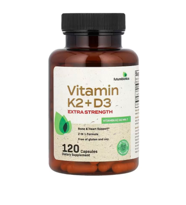 美国Futurebiotics 维生素 K2+D3 特强型120粒胶囊