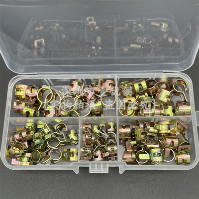 75PCS盒装镀彩锌弹性卡箍箍圈