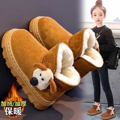 儿童加绒加厚雪地靴2025年冬季