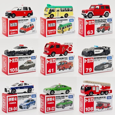 多美卡合金小汽车男玩具中国警车