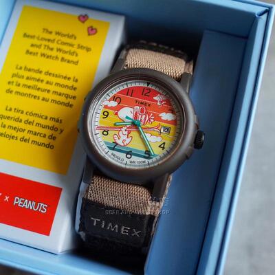 代购Timex x Peanuts Camper Ski天美时史努比联名款男女运动手表
