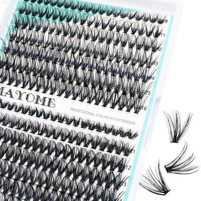 30D40D false eyelashes 9-16mm thick curled D-curve