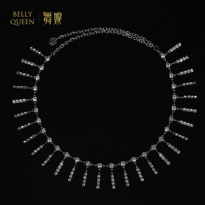 bellydance肚皮舞腰链印度舞蹈表演出练习服腰带18#华丽水钻腰链