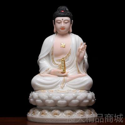正品汉白玉三世佛坐像三宝佛说法像释迦牟尼药师佛佛佛阿弥陀像佛