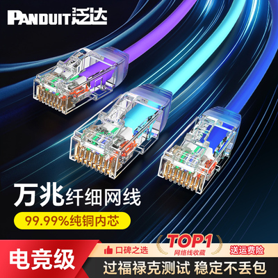泛达超六类七类细成品网路线 线非屏蔽家用电脑线 线万兆高速网路