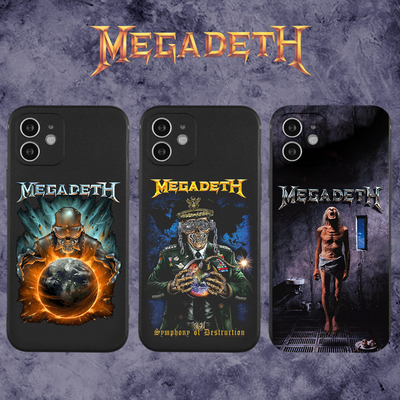MEGADETH乐队重金属摇滚硅胶华为黑色OPPO小红米三星vivo一加iQOO手机壳适用16苹果13iPhone12promaxs17xr15