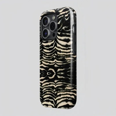 水墨虎纹iPhone18promax/iPhone17菲林手机保护壳适用于小米17一加Ace5华为Nova15OPPOfindx9proIQOO