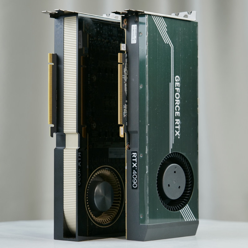 RTX4090涡轮显卡一体式水冷GPU静音铝合金散热器降温降噪多卡运行_虎窝淘