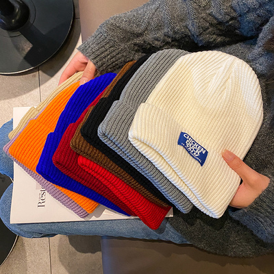 韩风毛线帽针织款游玩时尚风