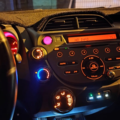 适合本田一代二代飞度锋范哥瑞XRV缤智空调旋纽灯AC按键灯排挡灯