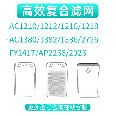 适配飞利浦空气净化器滤芯FY1417/AC1210/1212/1216/1218滤网1380
