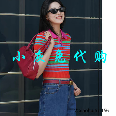小灰兔专柜正品代购2026夏季新款条纹针织衫T恤138150-1T17655