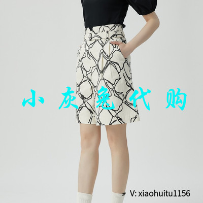 小灰兔专柜正品代购2025新款印花五分裤女5100437-2A14093-001