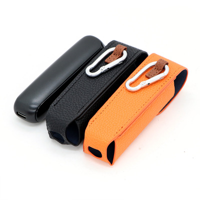 适用ploomaura皮套荔枝纹带挂钩