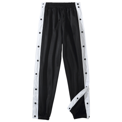 男女全开扣排扣裤运动裤