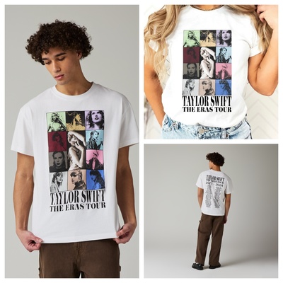 Ttpd2.0版霉霉TaylorSwift2024夏季巡演周边纯棉情侣短袖T恤包邮