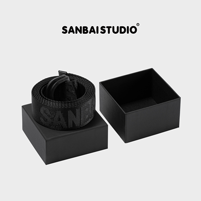 SANBAI叁佰提花织带腰带