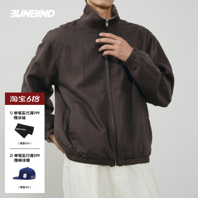 3UNBIND老钱风立领双面夹克