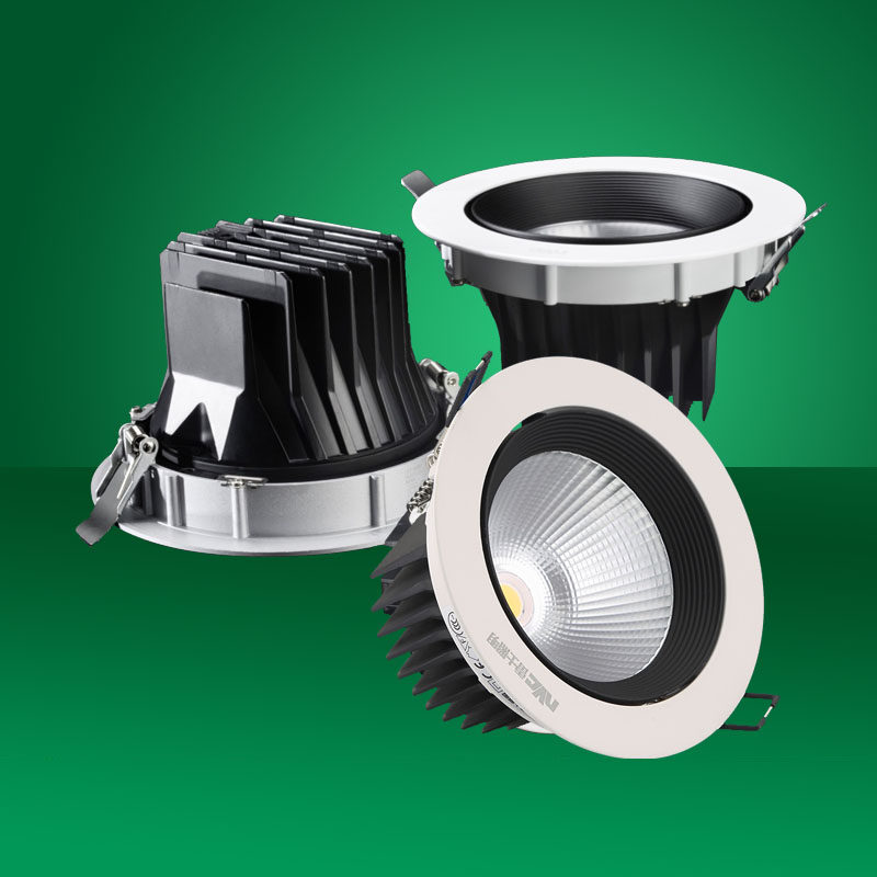 雷士射灯led天花灯嵌入式筒灯25瓦35W商场大功率开孔15公分12厘米_虎窝淘