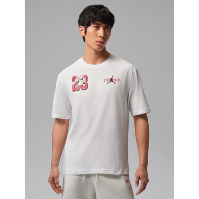 Nike耐克男生2026新款夏休闲透气白色印花圆领短袖IF3128-100