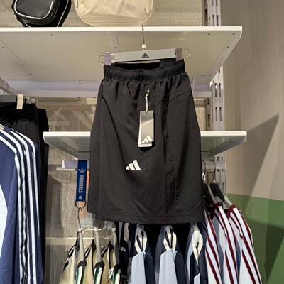 Adidas阿迪达斯男夏款透气速干运动休闲训练简约短裤五分裤KA3549